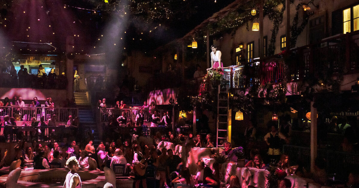 Opening of Mamma Mia! The Party | Haworth Tompkins