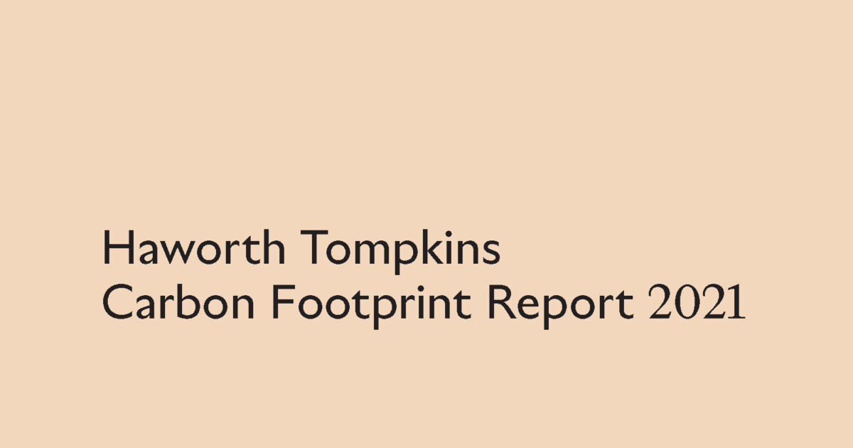 Carbon Footprint Report 2021 | Haworth Tompkins